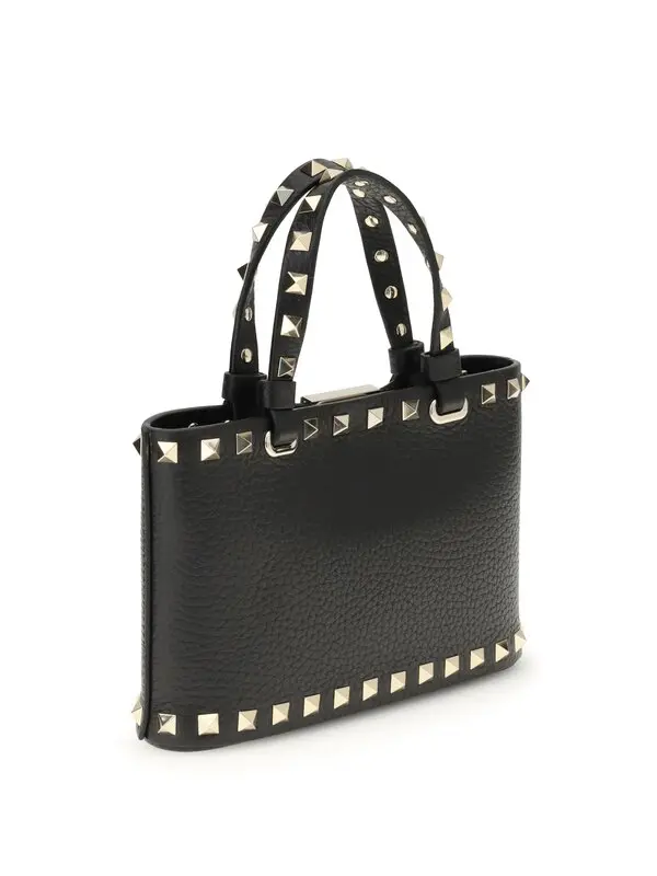 Valentino Garavani Rockstud Shopping Mini Handbag - Black