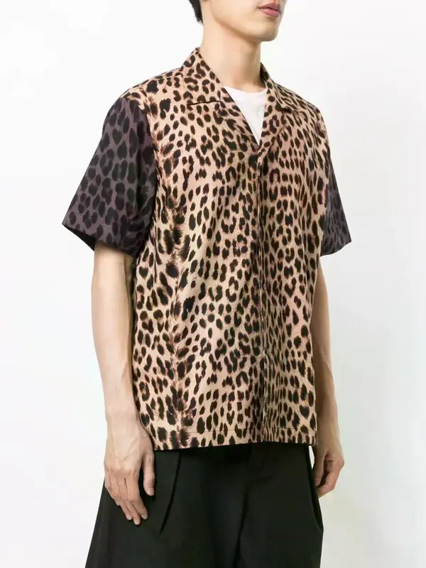 PORTS V Leopard Print Boxy Shirt