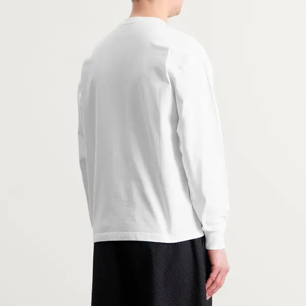 MKI MIYUKI ZOKU Uniform Long Sleeve T-shirt - White