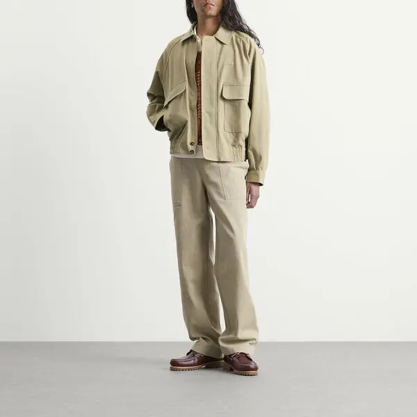 Drole De Monsieur Cotton Blend Raglan Jacket