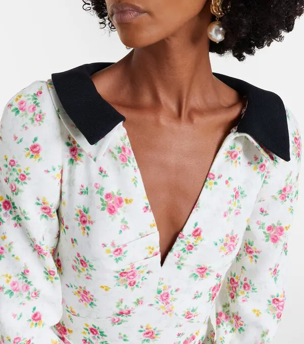 SHUSHU/TONG Floral Midi Dress