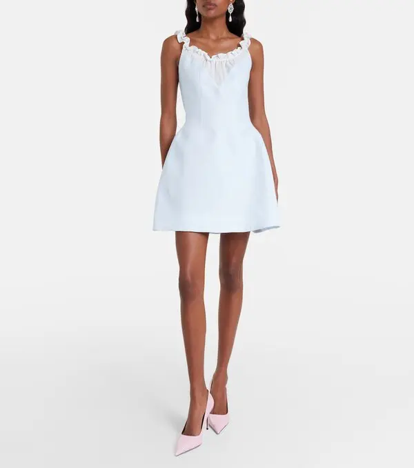 SHUSHU/TONG Ruffled Linen Minidress