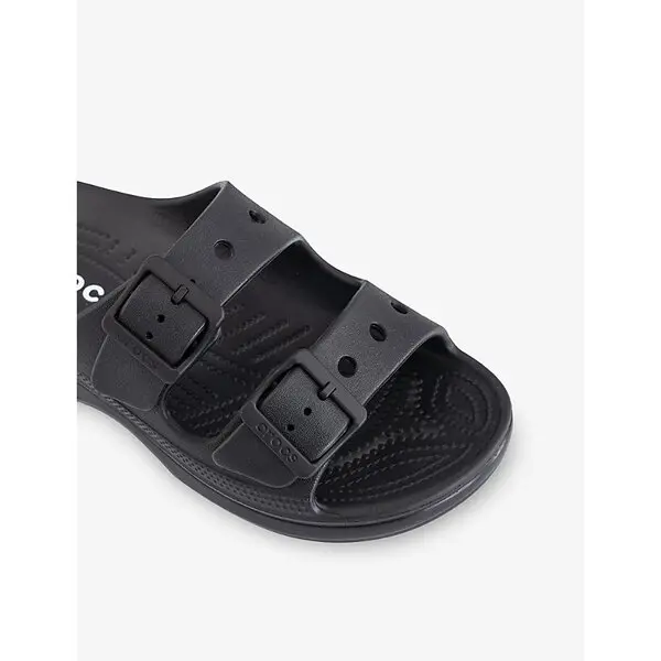 CROCS Two-strap Rubber Sandals With Buckle Fastening - Black