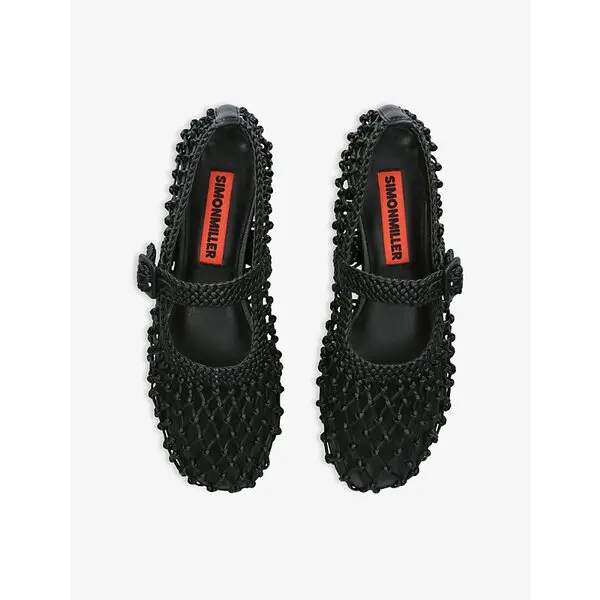 SIMONMILLER Knotted Riad Woven Ballet Flats