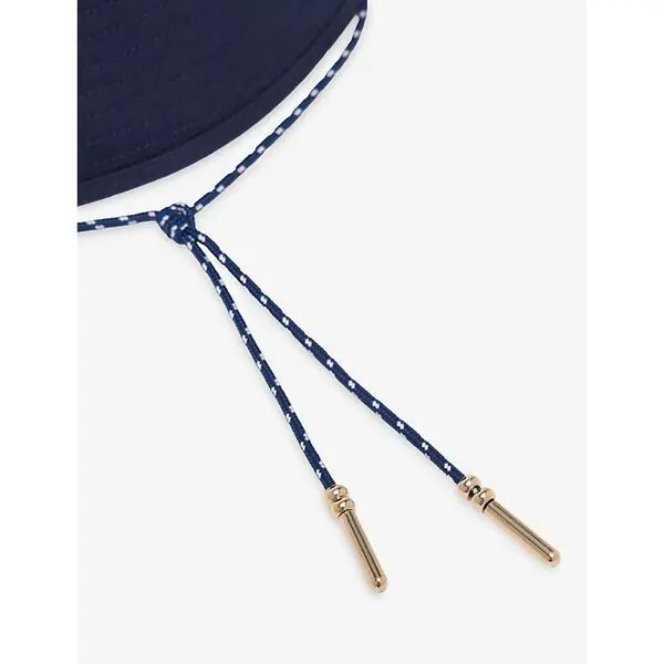 Maje Embellished Wide-brim Cotton Hat