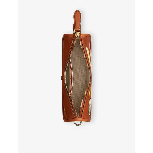 COACH X Brain Dead Leather Shoulder Bag With Graphic Patches