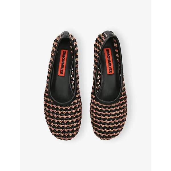 SIMONMILLER Riad Woven Ballet Flats