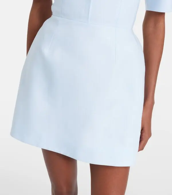 SHUSHU/TONG Bow-detail Linen Minidress