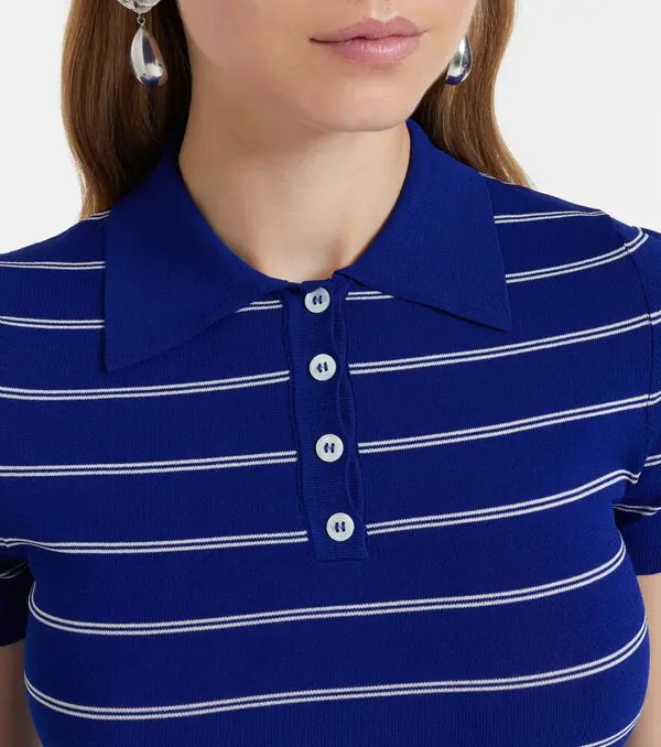 SHUSHU/TONG Striped Polo Shirt