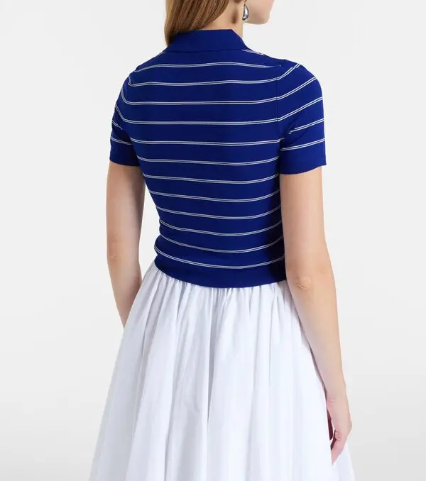 SHUSHU/TONG Striped Polo Shirt