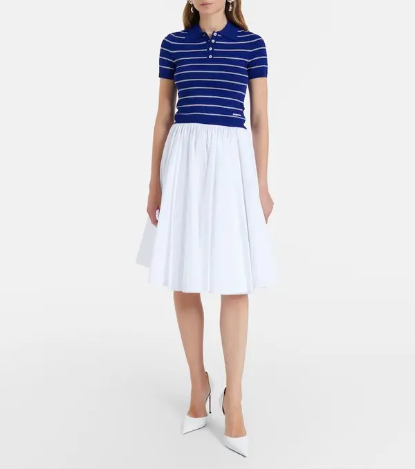 SHUSHU/TONG Striped Polo Shirt