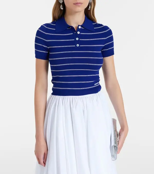 SHUSHU/TONG Striped Polo Shirt