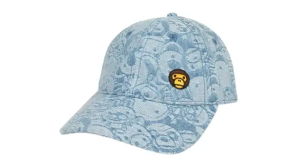 A BATHING APE Baby Milo & Friends Cap - Denim