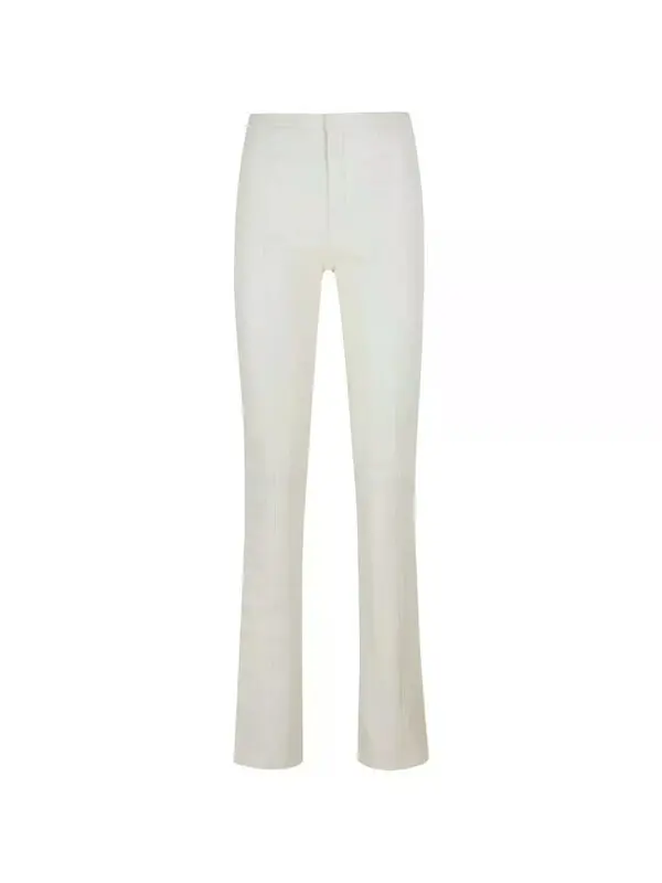 Stouls Lambskin Panelled Straight Trousers