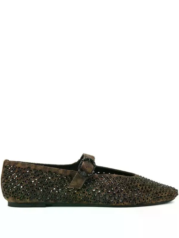 Kurt Geiger Buckle-fastening Ballet Flats - Brown