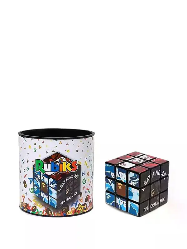 A BATHING APE X Rubik's Logo-print Cube