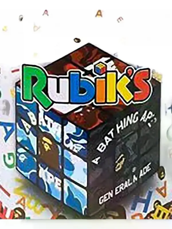 A BATHING APE X Rubik's Logo-print Cube