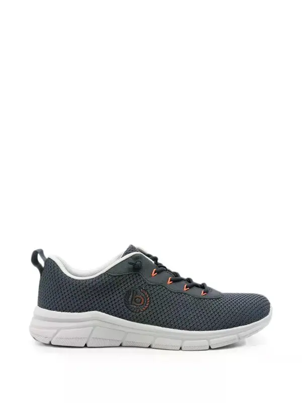 BUGATTI Dark Mesh-knit Lace-up Sneakers - Blue