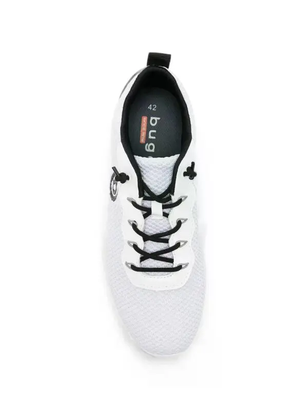 BUGATTI Logo-embroidered Mesh Sneakers
