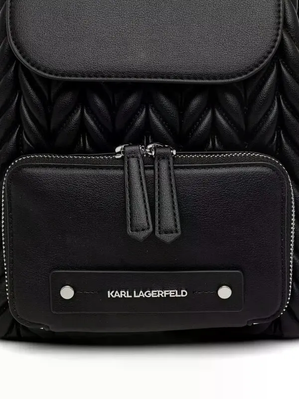 Karl Lagerfeld Quilted Leather Backpack
