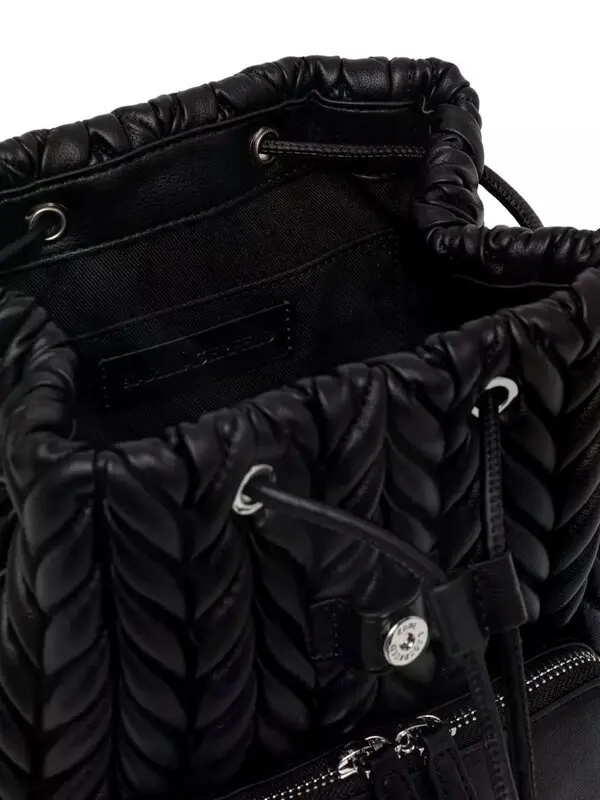 Karl Lagerfeld Quilted Leather Backpack