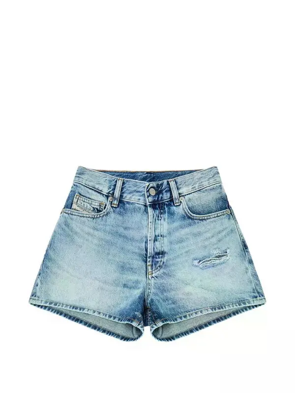 DIESEL® Distressed Denim Shorts - Blue