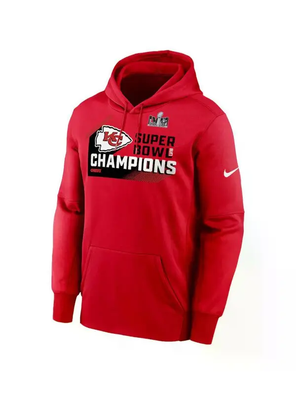 Nike Kansas City Chiefs Logo-print Hoodie - Red