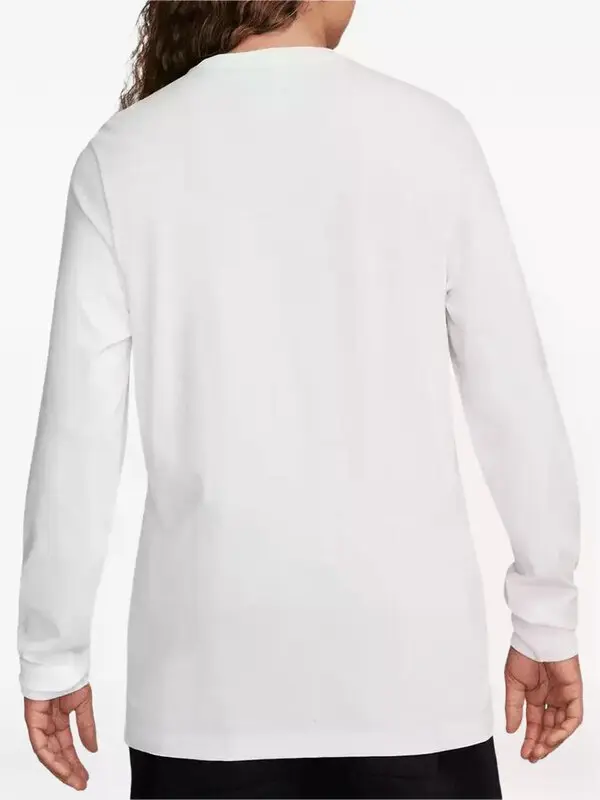 Nike Logo-print Long-sleeve T-shirt - White