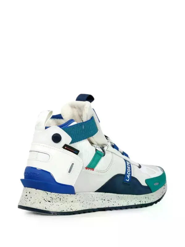 Lacoste Run Breaker Panelled Lace-up Leather Sneakers