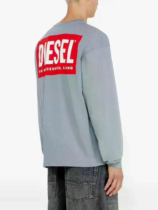 DIESEL® Logo-print Long-sleeve T-shirt