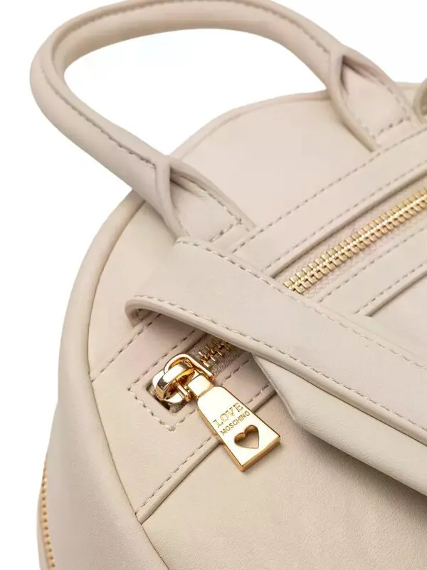 Moschino Logo Plaque Backpack