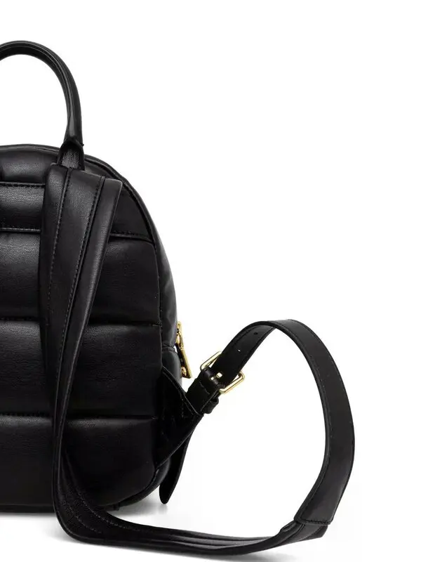 Moschino Quilted Logo Patch Backpack