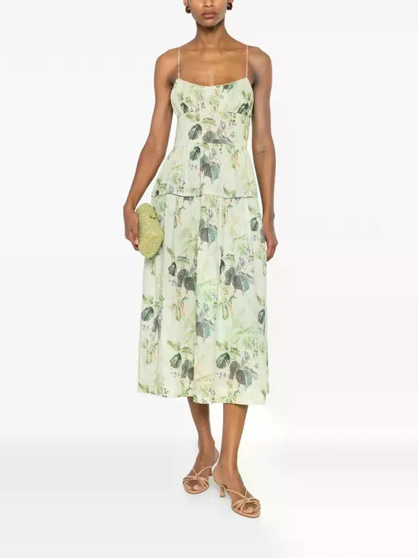 DÔEN Benoit Floral-print Midi Dress