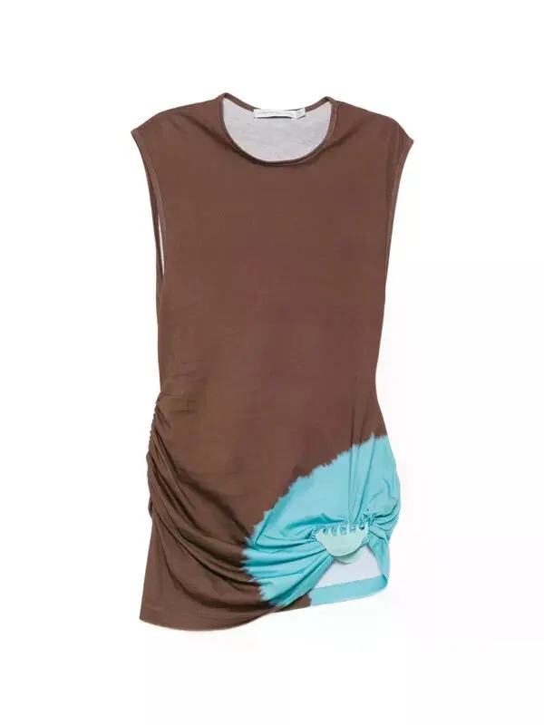 Christopher Esber Ruched Tie-dye Mini Dress