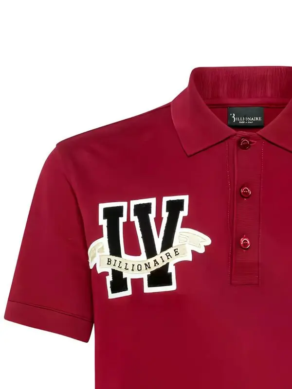 BILLIONAIRE Ss Members Logo-patch Polo Shirt