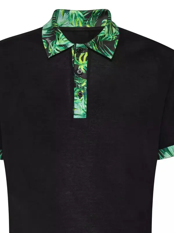 BILLIONAIRE Palm-print Polo Shirt