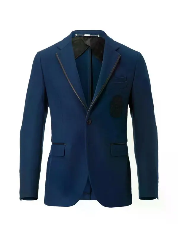 BILLIONAIRE Ervin Elbow-patch Blazer - Blue