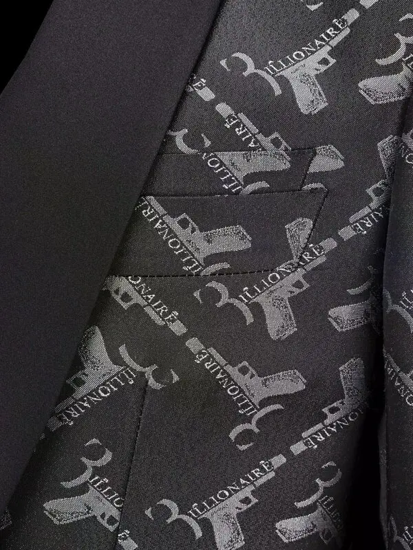 BILLIONAIRE Robin Jacquard-logo Blazer