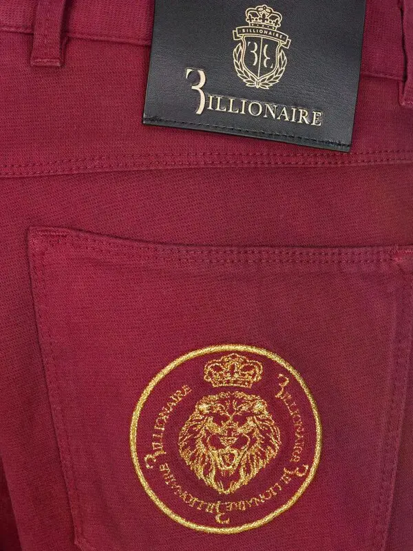 BILLIONAIRE Logo-embroidered Trousers