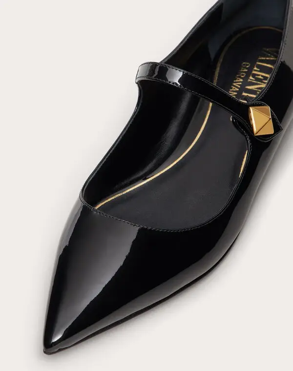 Valentino Garavani Rockstud Leather Ballerinas