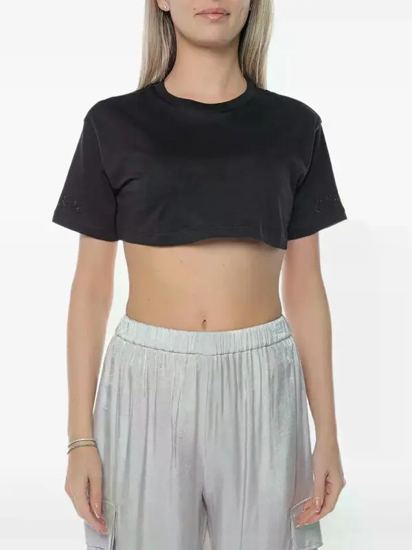 Armani Exchange Embellished T-shirt - Black