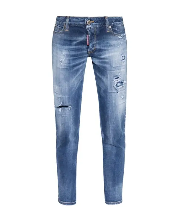 Dsquared2 Distressed Denim Skinny Jeans