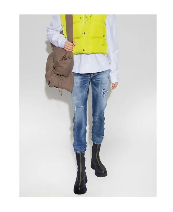 Dsquared2 Distressed Denim Skinny Jeans