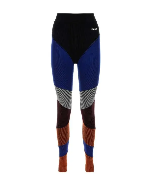 Chloé Patchwork High-waisted Leggings