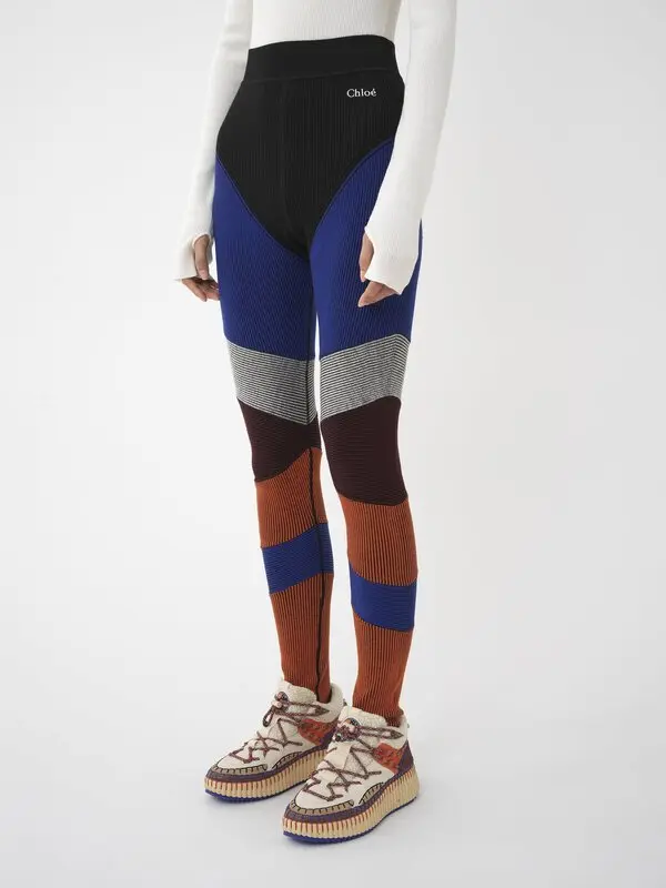 Chloé Patchwork High-waisted Leggings
