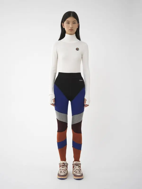 Chloé Patchwork High-waisted Leggings