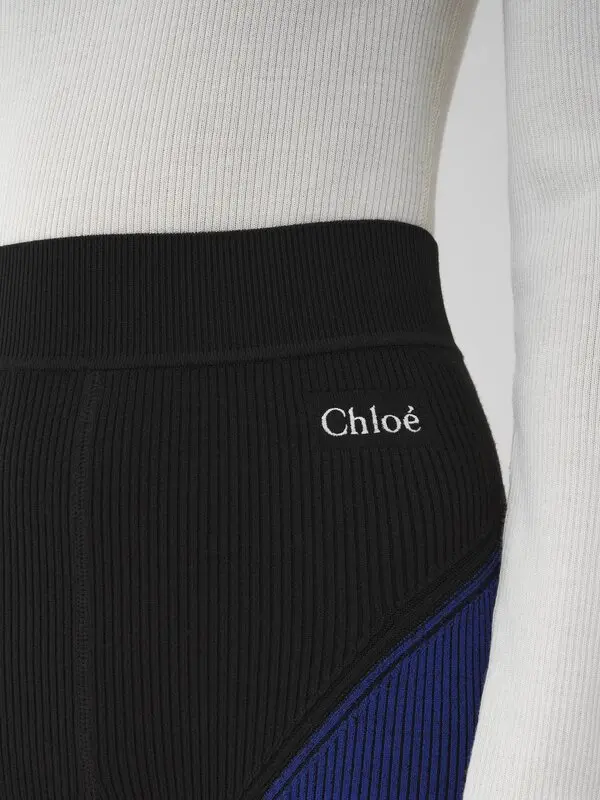 Chloé Patchwork High-waisted Leggings