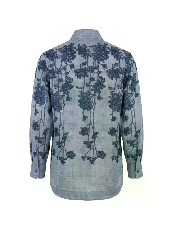 Ermanno Scervino Embroidered Linen Shirt