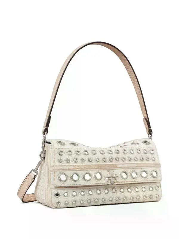 Tory Burch Small Charlie Embellished Shoulder Bag