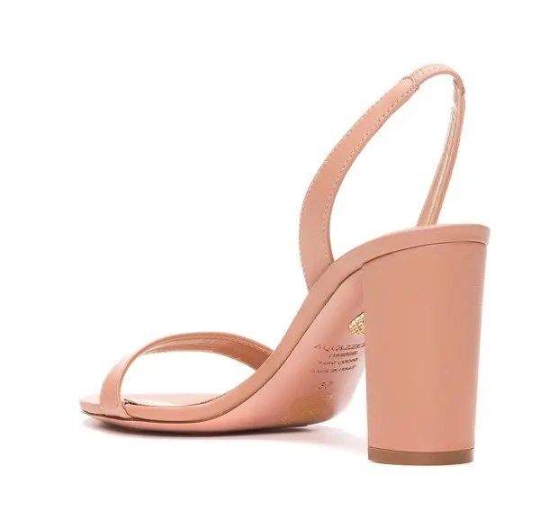 AQUAZZURA So Nude Block Sandals